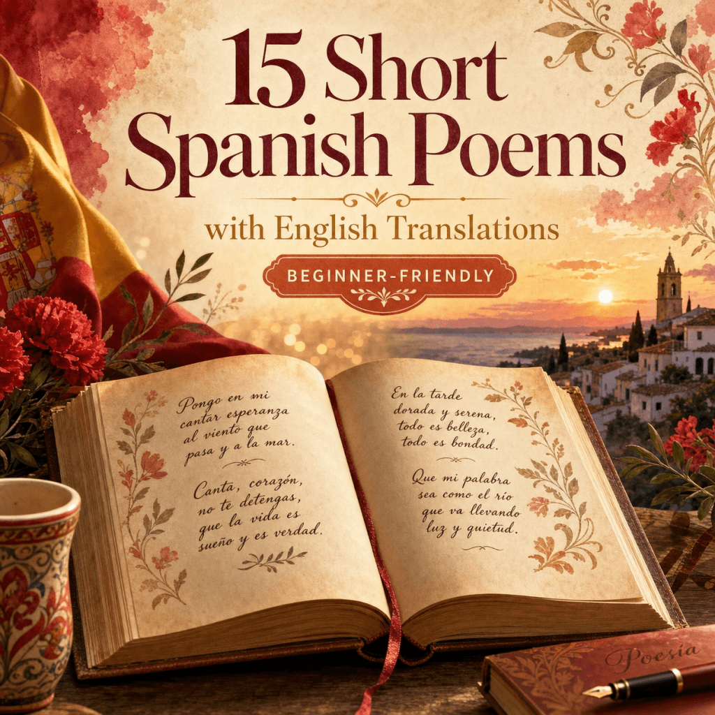 15 Short Poems in Spanish with English Translations